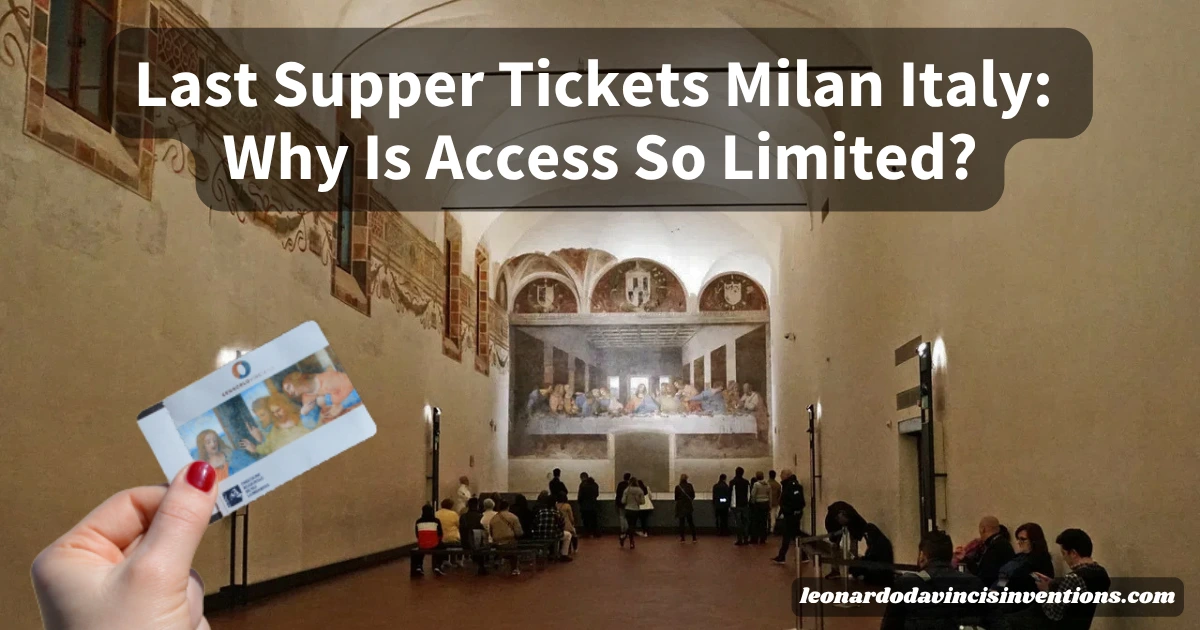 Last Supper tickets in Milan Italy: Why Is Access So Limited?